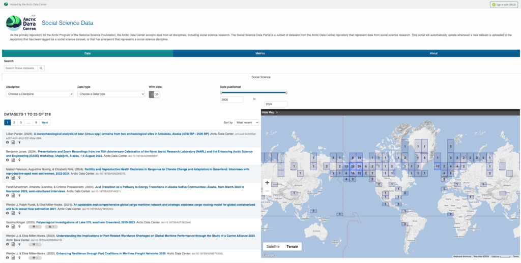 NSF Arctic Data Center Social Science Resources