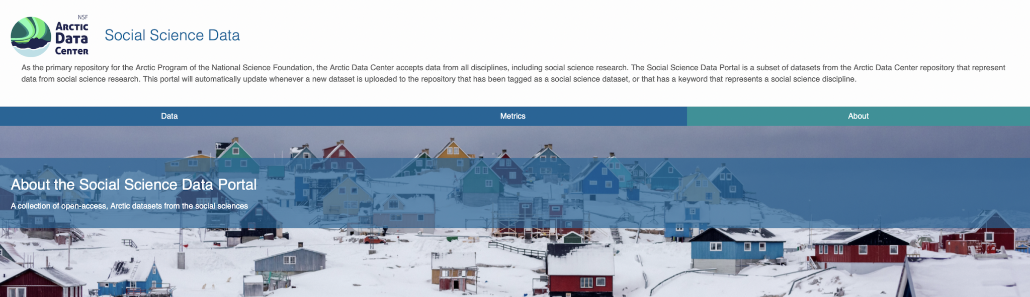 NSF Arctic Data Center Social Science Resources