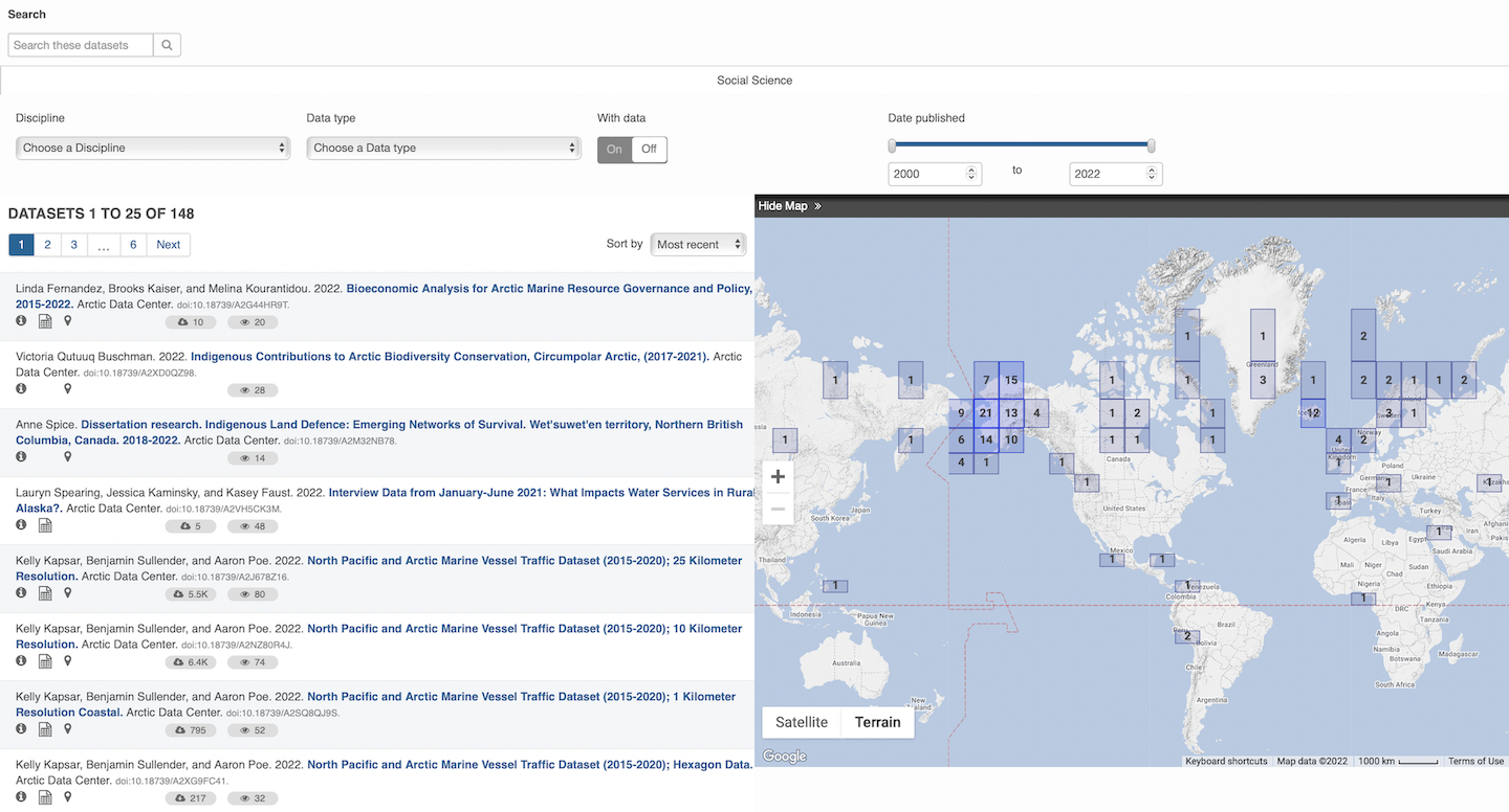 NSF Arctic Data Center Social Science Resources